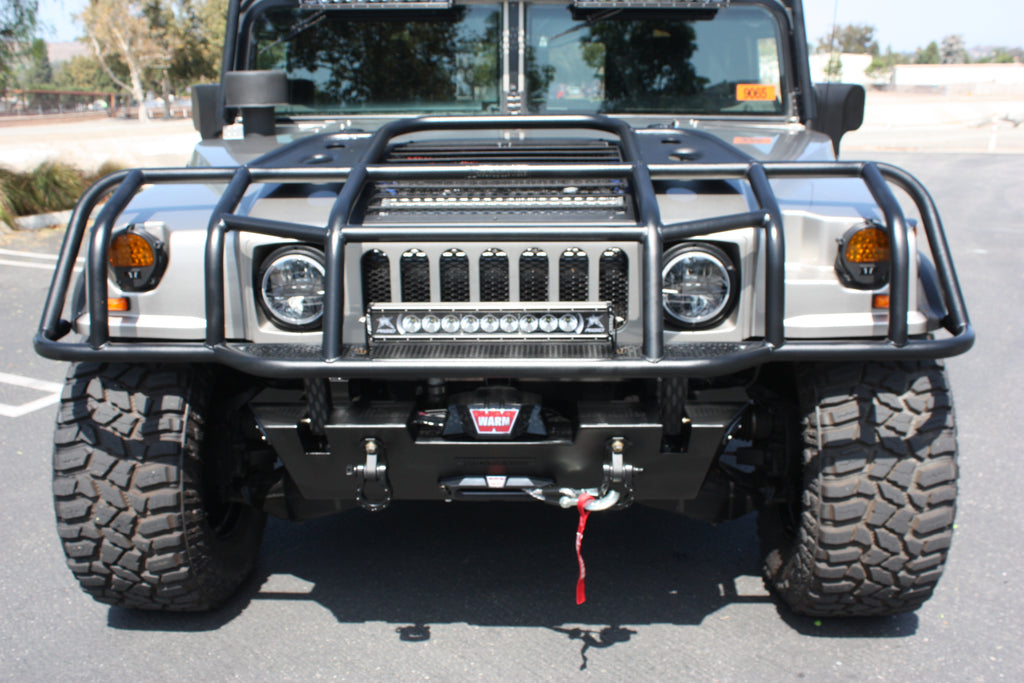 Hummercore Hummer H1 Front Winch Bumper with Optional 12,000 LBS Warn