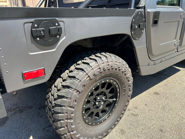 Hummer H1 Fuel Door Set Billet Aluminum Locking Doors Includes Main an ...